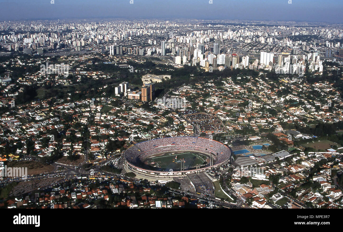 Aerial view, Morumbi Stadium, Sao Paulo, Brazil Stock Photo - Alamy