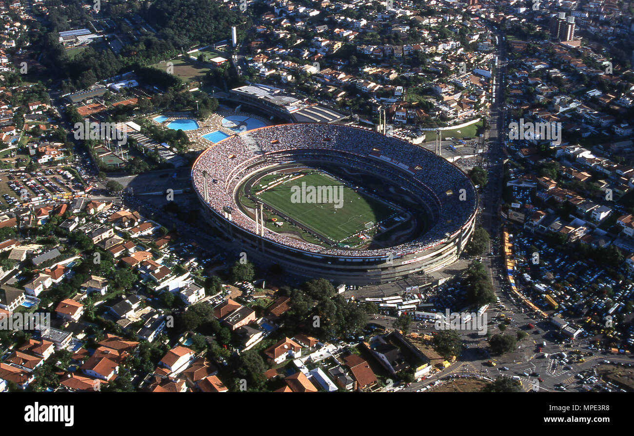 Aerial view, Morumbi Stadium, Sao Paulo, Brazil Stock Photo - Alamy