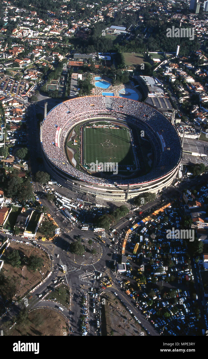 Aerial view, Morumbi Stadium, Sao Paulo, Brazil Stock Photo - Alamy