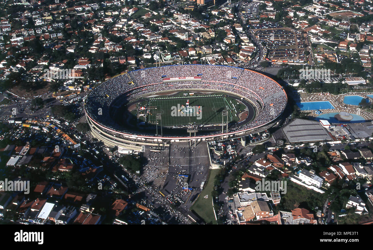 Aerial view, Morumbi Stadium, Sao Paulo, Brazil Stock Photo - Alamy