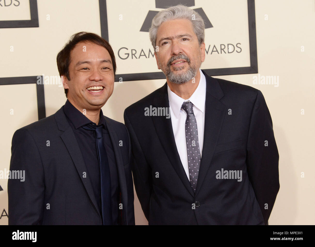 Luis Conte, Daniel Ho at the 57th Annual GRAMMY Awards at the Staples ...