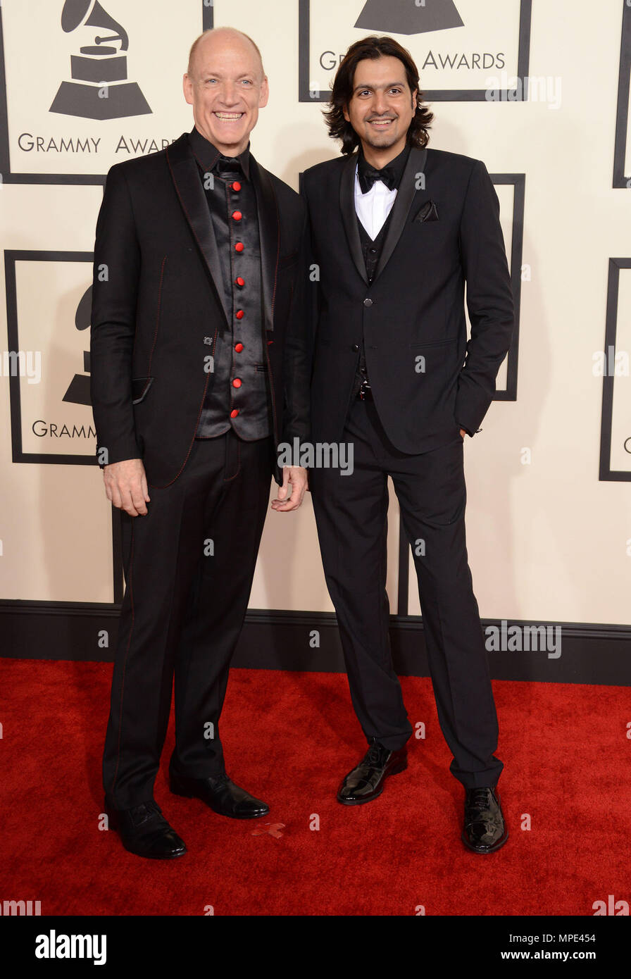 Wouter Kellerman, Ricky Kej - Bow tie at the 57th Annual GRAMMY Awards ...