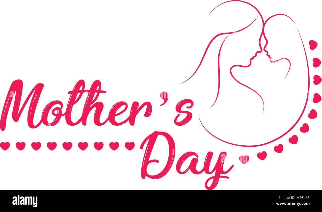 Abstract mom outline Stock Vector Images - Alamy