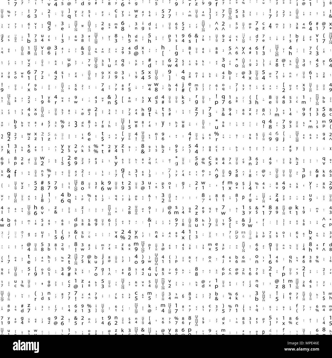 Creative abstract data number Black and White Stock Photos & Images - Alamy