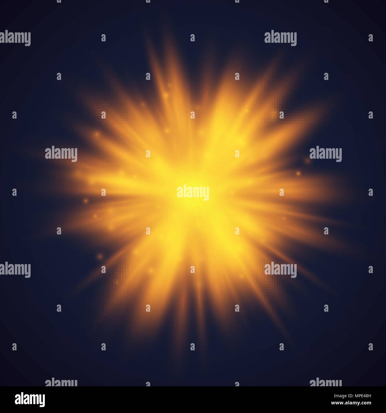 Magic object rays Stock Vector Images - Alamy