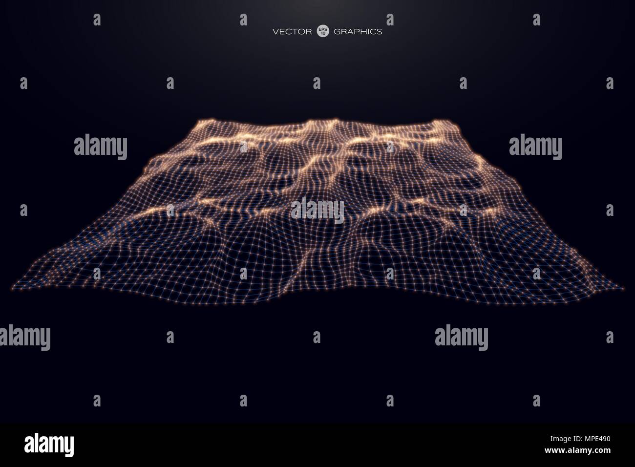3d digital vector surface Stock Vector Image & Art - Alamy