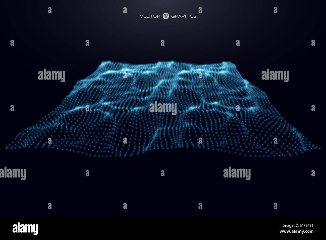 3d digital vector surface Stock Vector Image & Art - Alamy