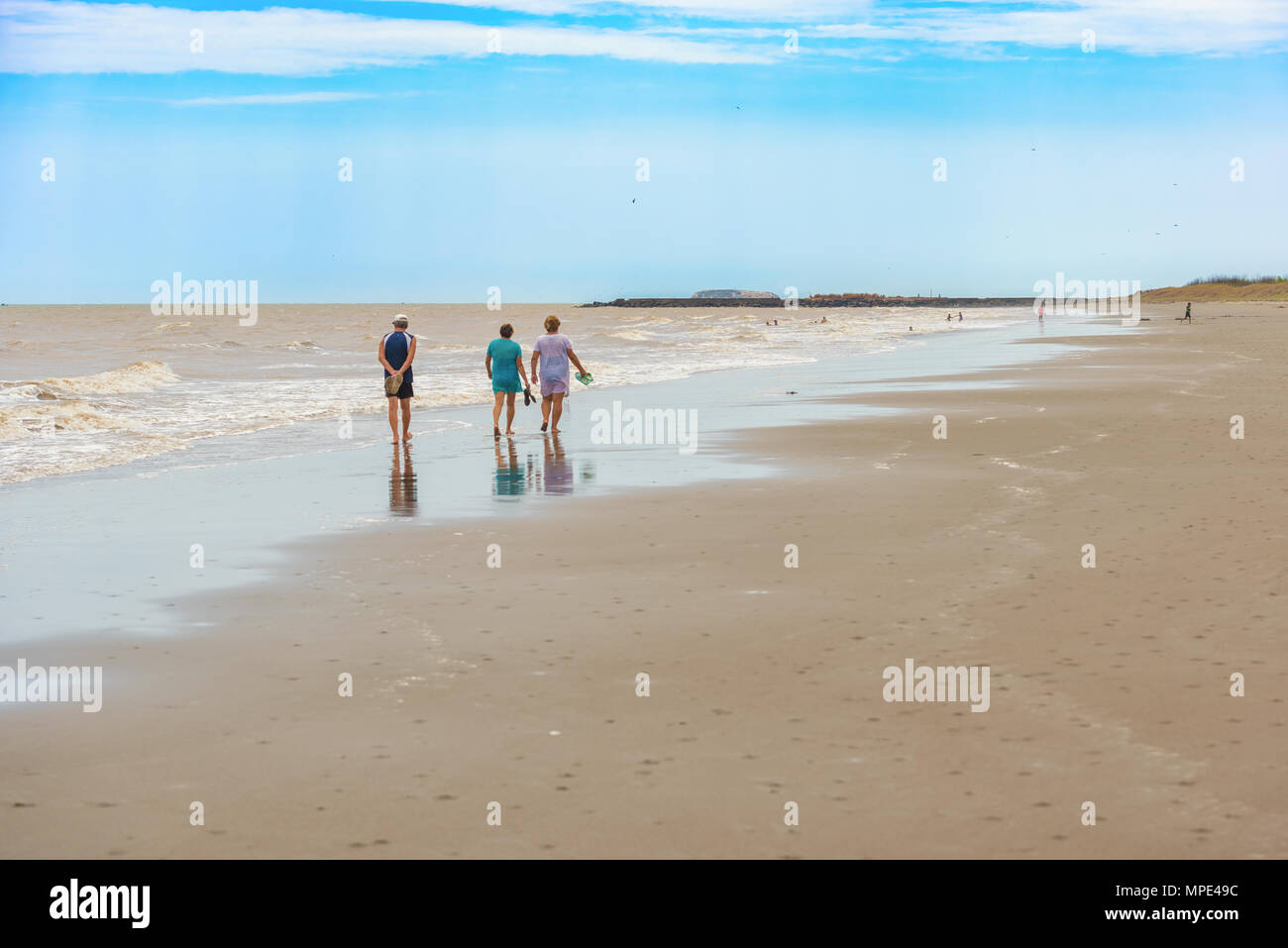 El Rompio, Panama - March 5, 2017: People walking on the Rompio and ...
