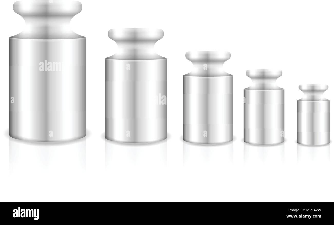 Calibration weights vector vectors Stock Vector Images - Alamy