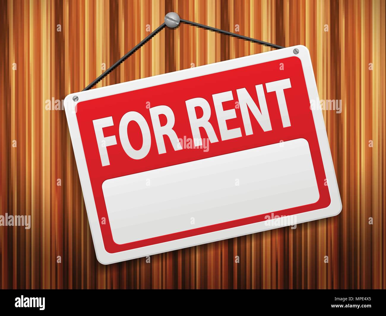 For rent sign board on wood background Stock Vector Image & Art - Alamy