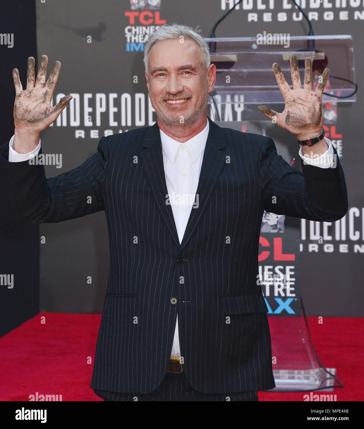 Roland Emmerich attends the hand and footprint ceremony for 20th ...