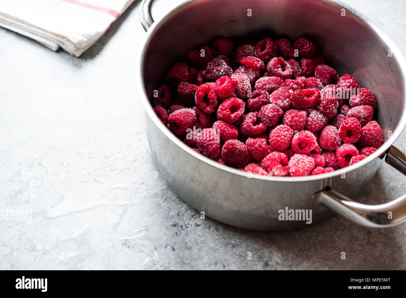 Raspberries ready for cooking hi-res stock photography and images - Alamy