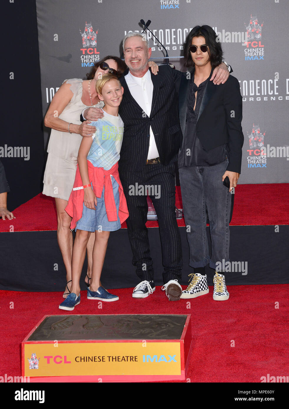 Roland Emmerich attends the hand and footprint ceremony for 20th ...