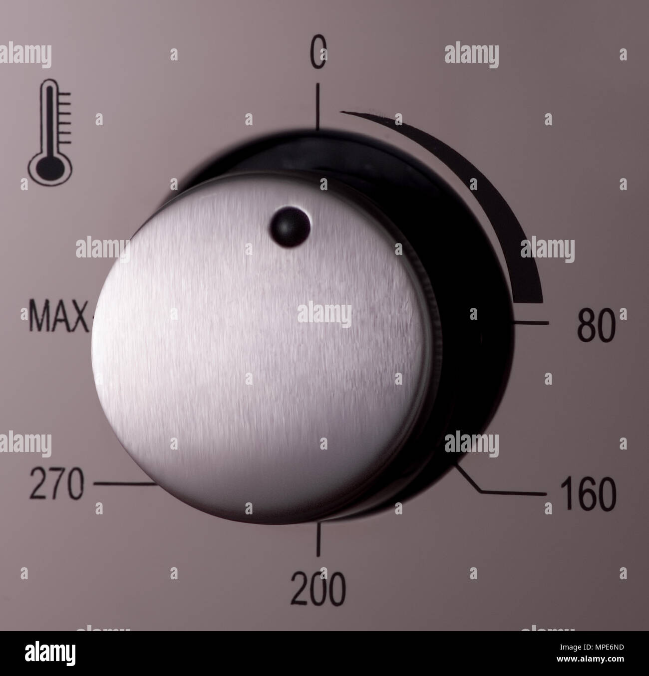 thermostat and handles on a modern microwave, close-up. kitchen ...