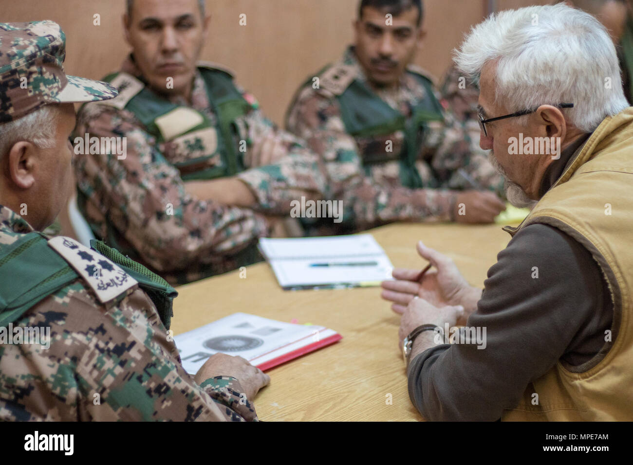 A Jordan Armed Forces – Arab Army senior leader meets with the a role ...