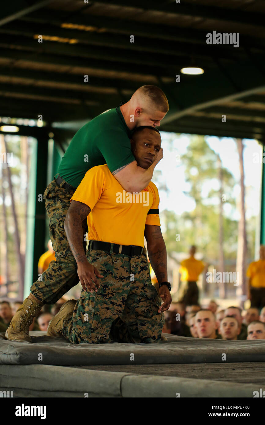 U.S. Marine Corps Sgt. Gabriel Adkins, a Marine Corps Martial Arts ...