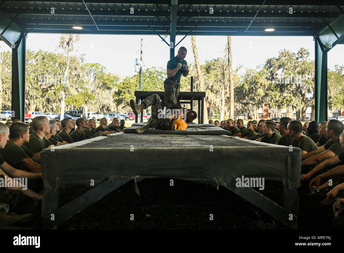 U.S. Marine Corps Sgt. Gabriel Adkins, a Marine Corps Martial Arts ...