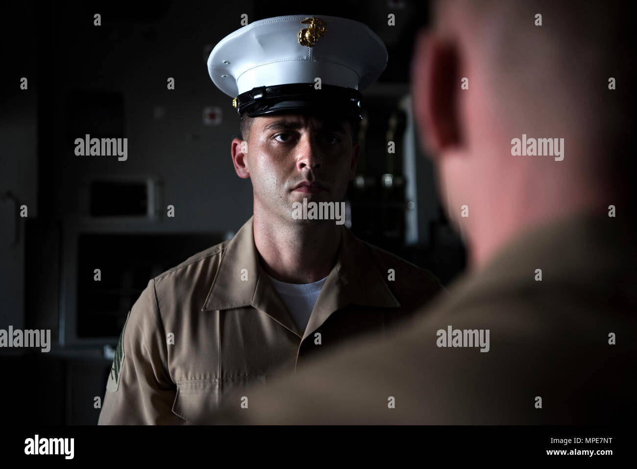 U.S. Marine Sgt. Austin Rutherford, assigned to the Defense POW/MIA ...