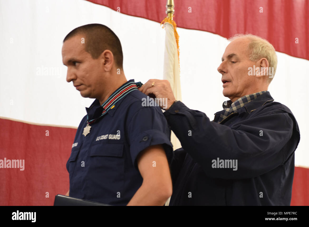 Department of Homeland Security Secretary John F. Kelly presents a DHS ...