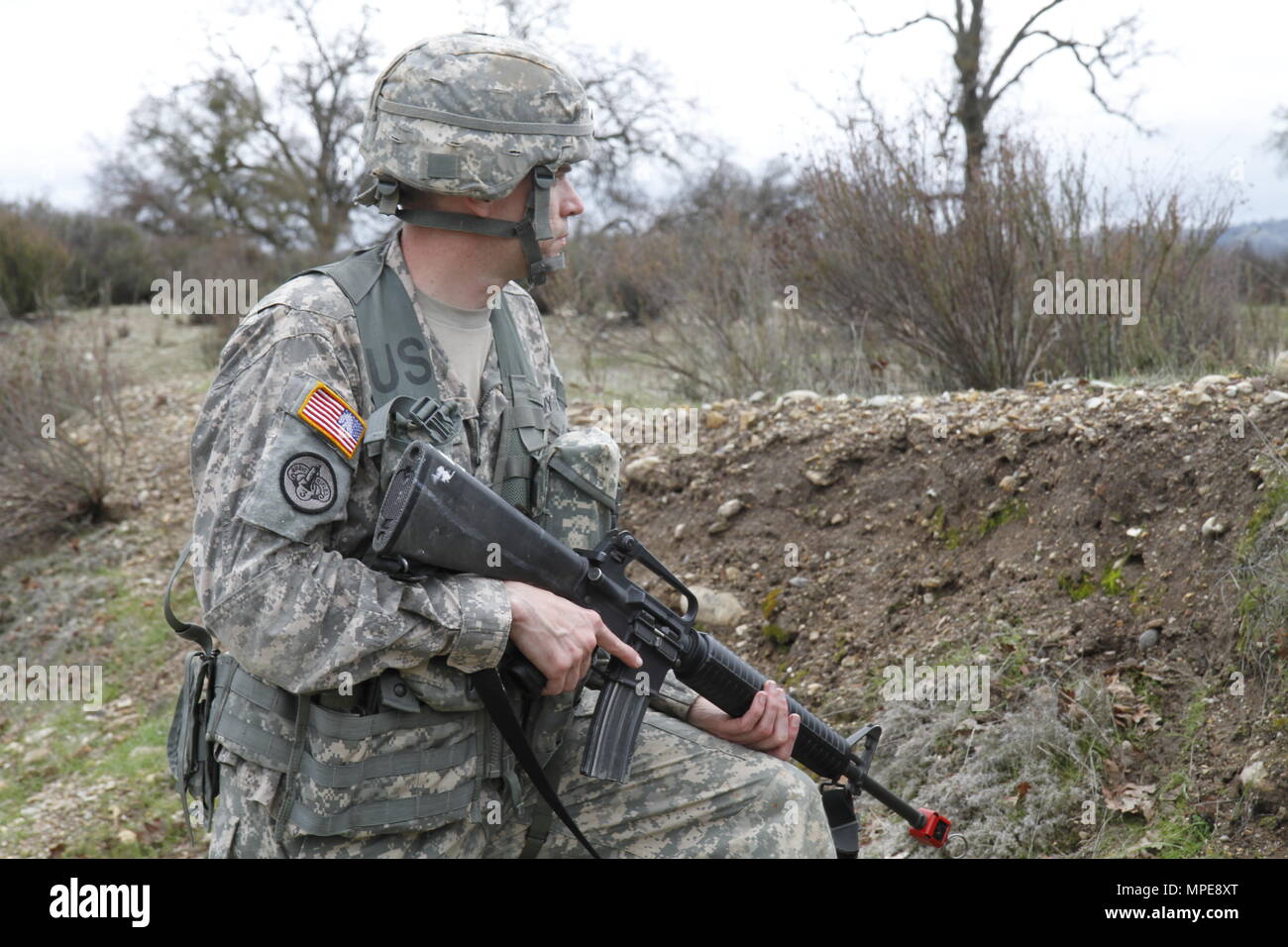 U.S. Army Staff Sgt. Zachary Morin of the 2nd Brigade, 75th Training ...