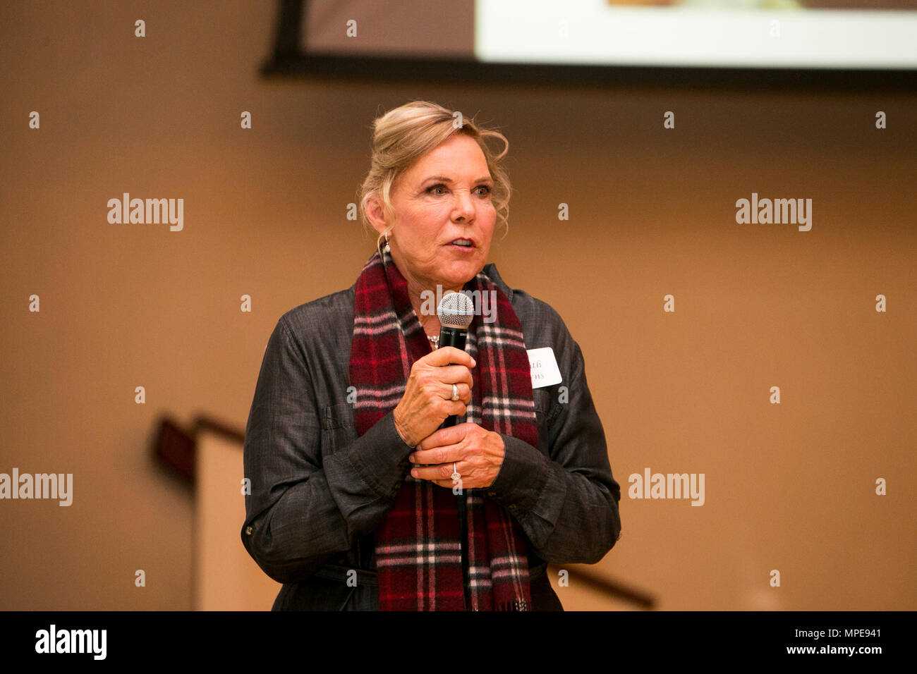 Mrs. Judith Burns, winner of the Camp Pendleton Historical Society ...