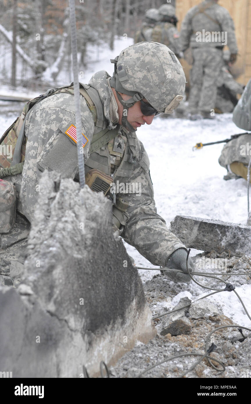 U.S. Army Sgt. Michael Babbin, combat engineer, 572nd Brigade Engineer ...