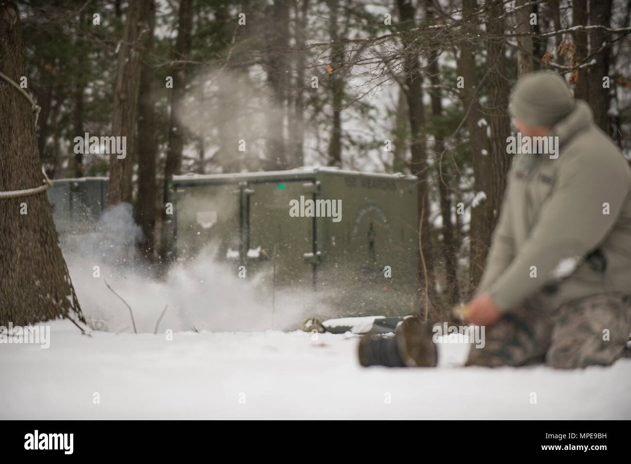 U.S. Air Force Senior Airman Rineck Darnellmartin with the 158th ...