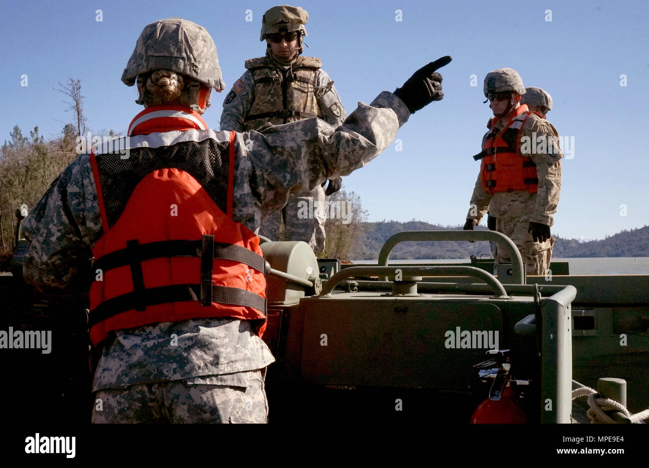 Sgt. Ellie Ogsbury, a crewmember from the 132nd Multi-Role Bridge ...