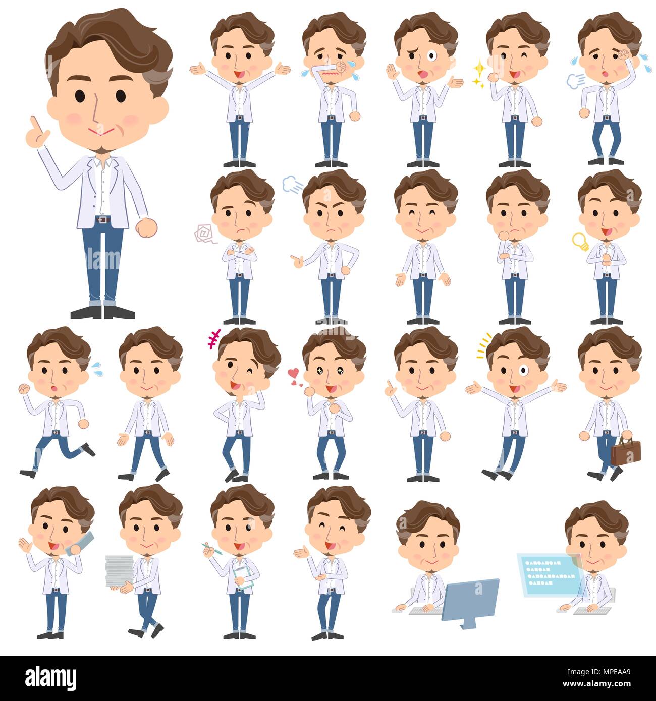 Middle aged people and smile Stock Vector Images - Alamy