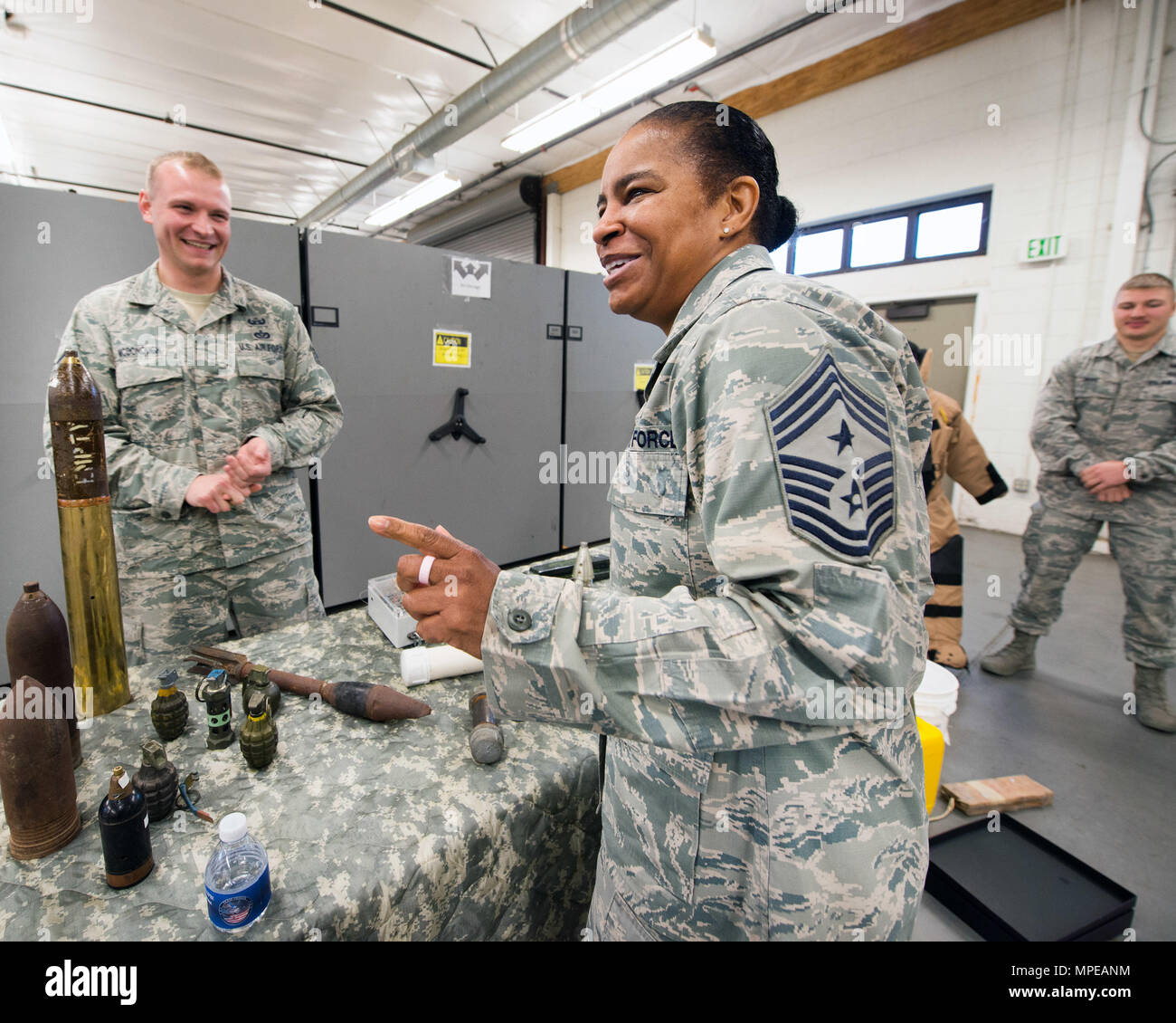 U.S. Air Force Chief Master Sgt. Shelina Frey, Air Mobility Command ...
