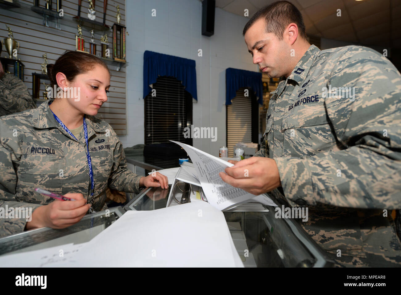 U.S. Air Force Capt. John Dwyer, 177th Fighter Wing Force Support ...