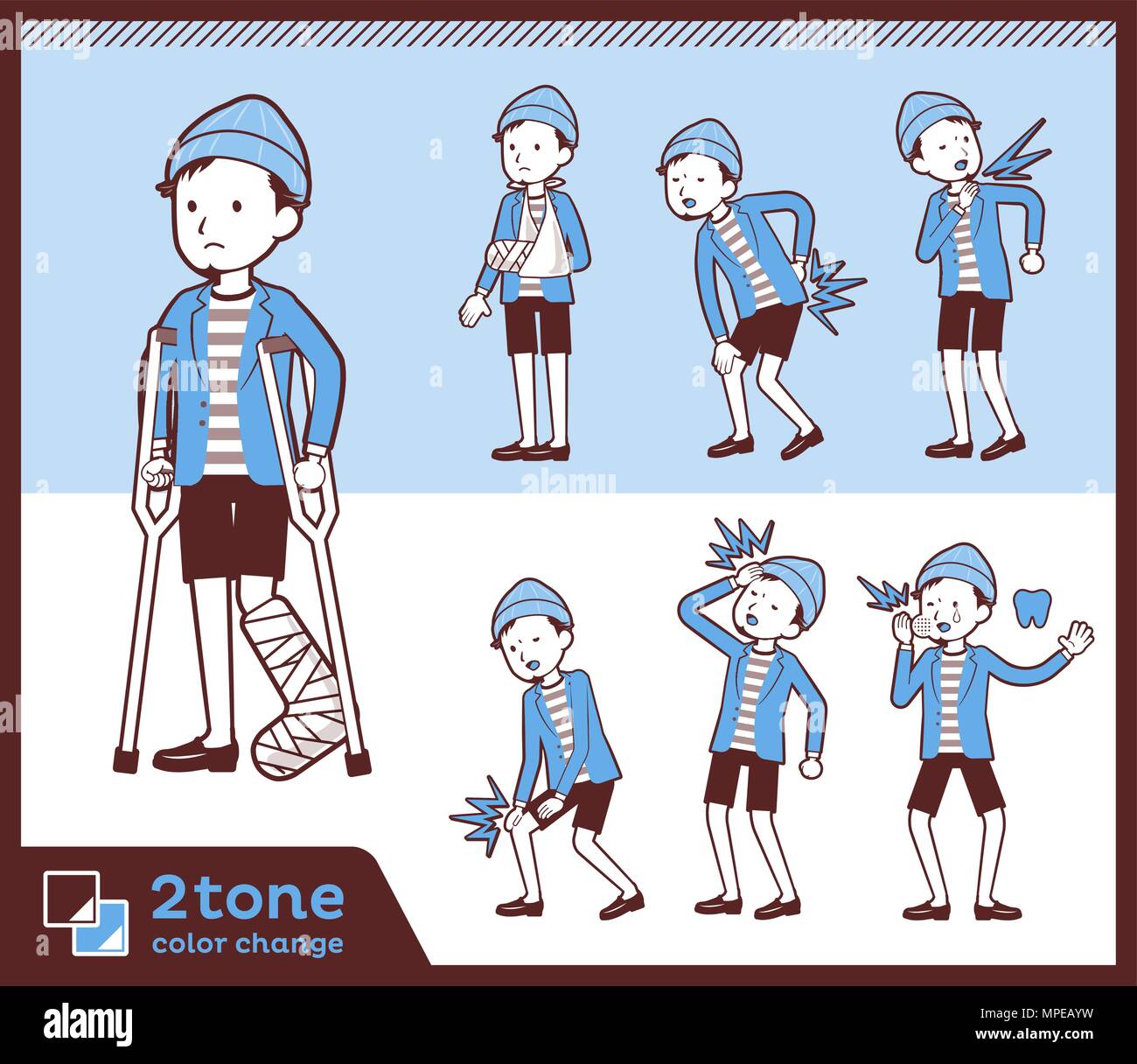 Broken pants Stock Vector Images - Alamy