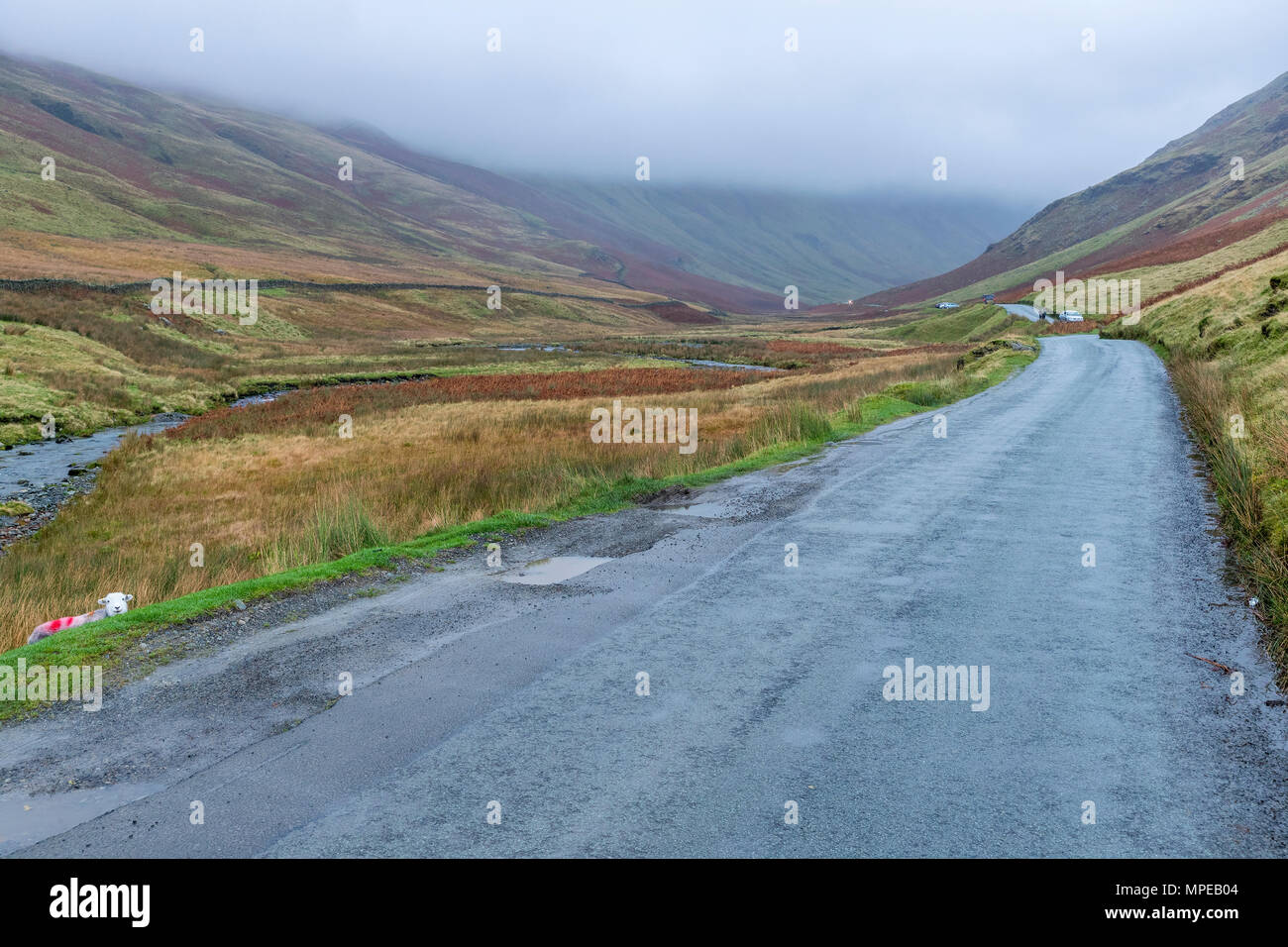 Newlands Pass near Buttermere, Lake District National Park, Cumbria ...