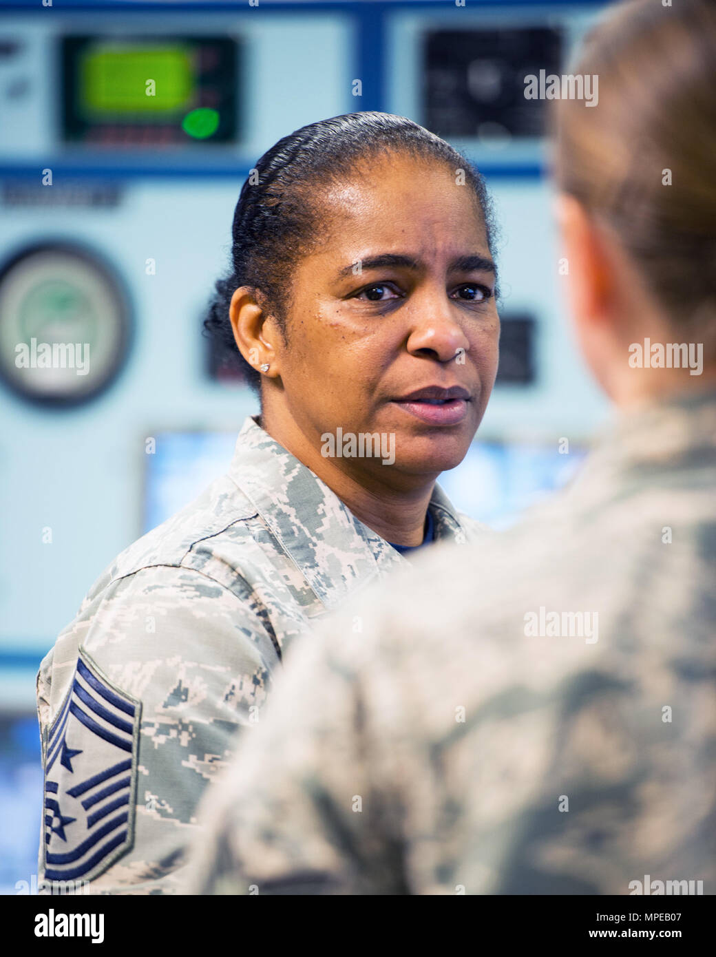 U.S. Air Force Chief Master Sgt. Shelina Frey, Air Mobility Command ...