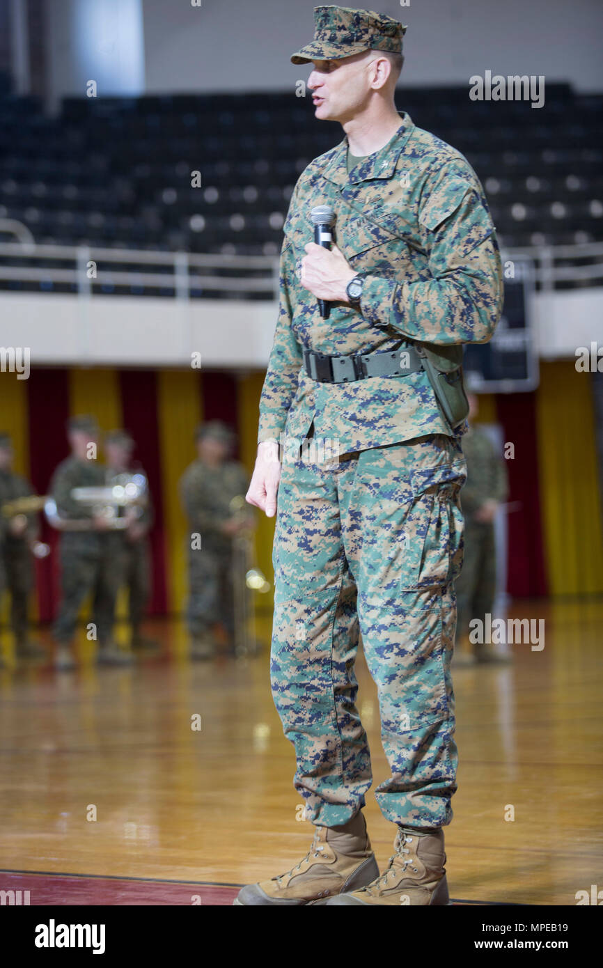 U.S. Marine Corps Col. Samuel C. Cook, on coming commanding officer ...