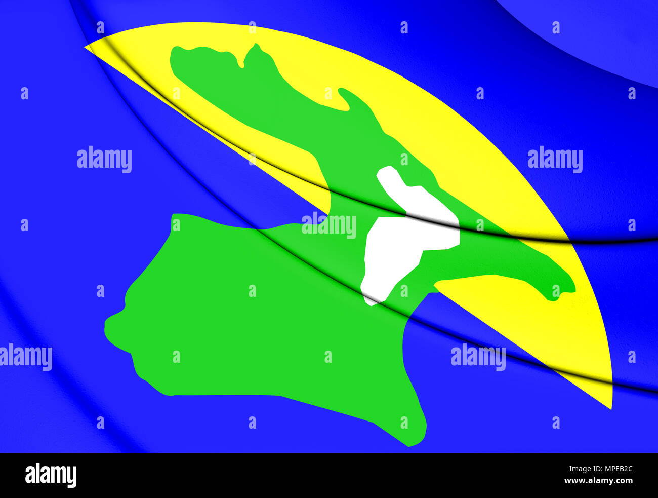 3D Flag of Chatham Islands. 3D Illustration Stock Photo - Alamy
