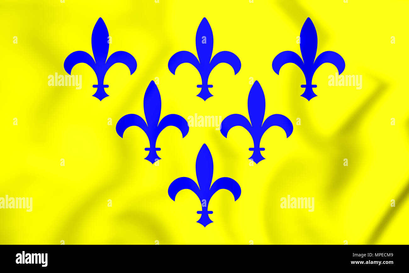 3D Flag of Duchy of Parma. 3D Illustration Stock Photo - Alamy