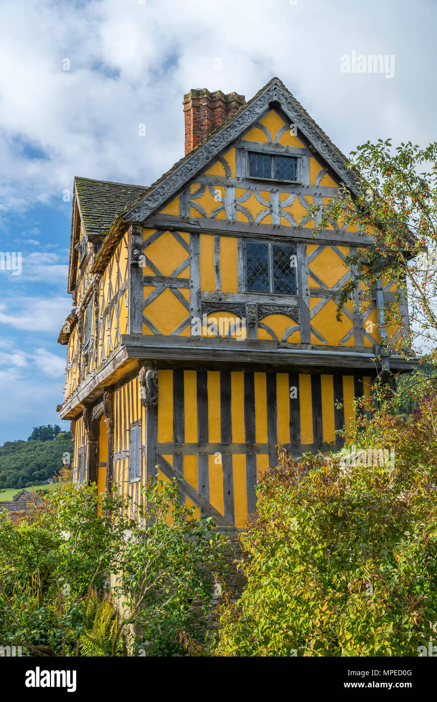 Stokesay Castle a fortified manor house, Stokesay, Shropshire, England ...