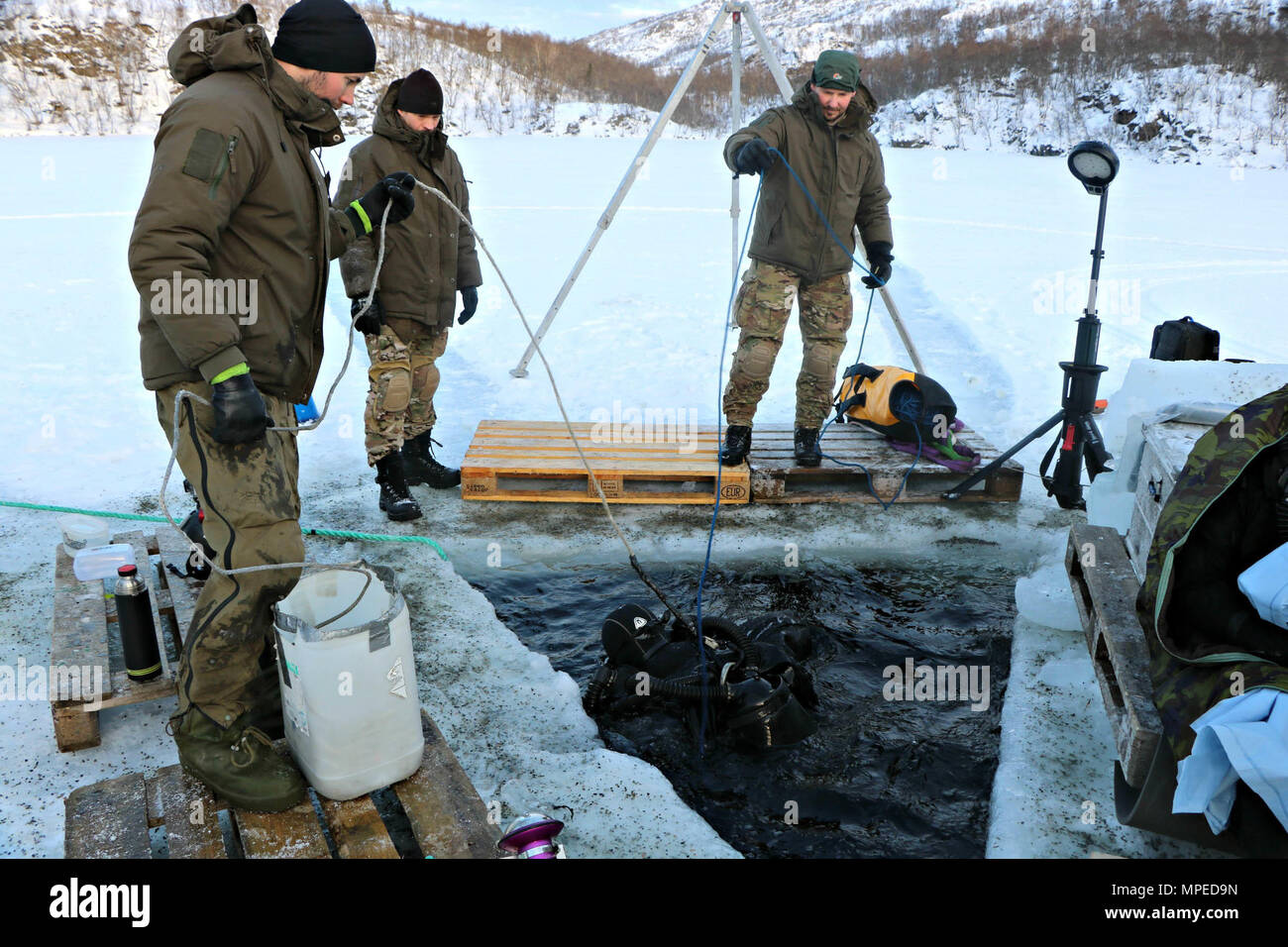 170211-N-N0901-001 RAMSUND, Norway (Feb. 11, 2017) Members of the Royal ...