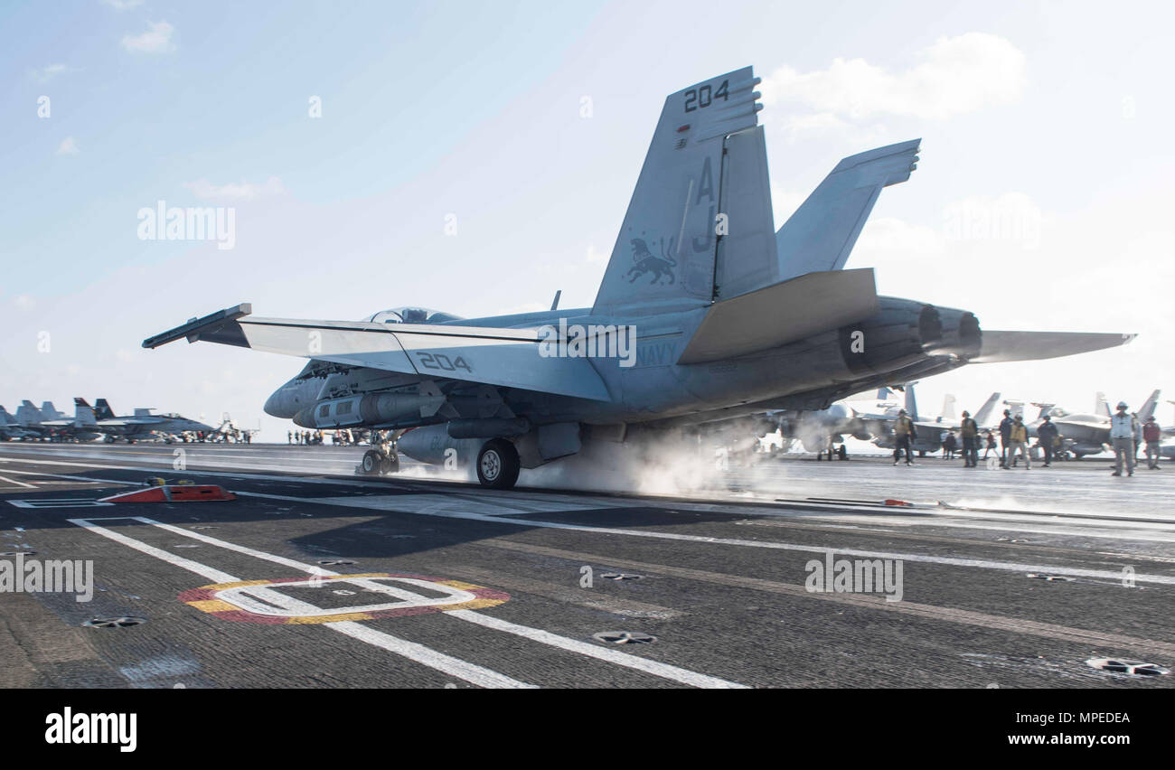 170213-N-YL257-058 MEDITERRANEAN SEA (Feb. 13, 2017) An F/A-18F Super ...