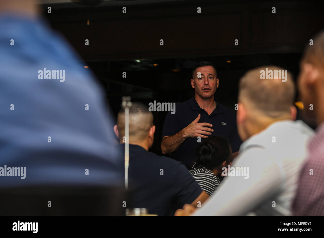 U.S. Marine Corps Sgt. Maj. Anthony A. Spadaro, senior enlisted leader ...