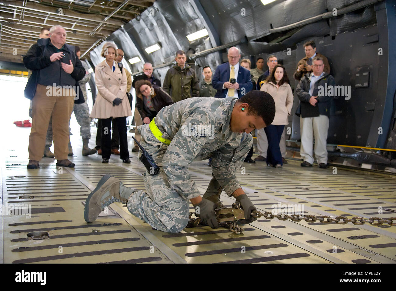 Airman 1st Class Taysean Knight, 436th Aerial Port Squadron cargo ...