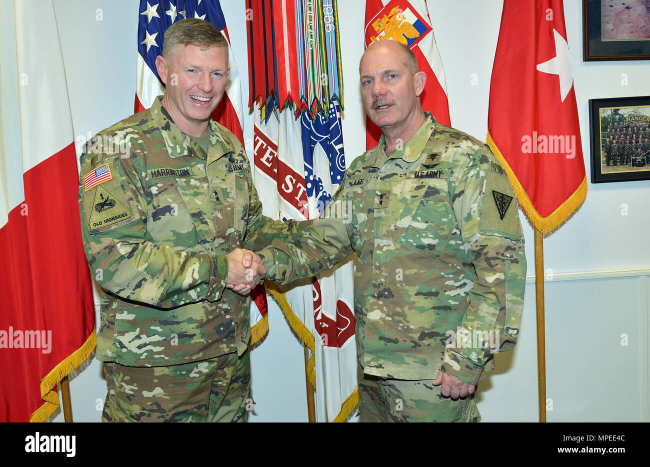 From left, Maj. Gen. Joseph P. Harrington, U.S. Army Africa Commanding ...