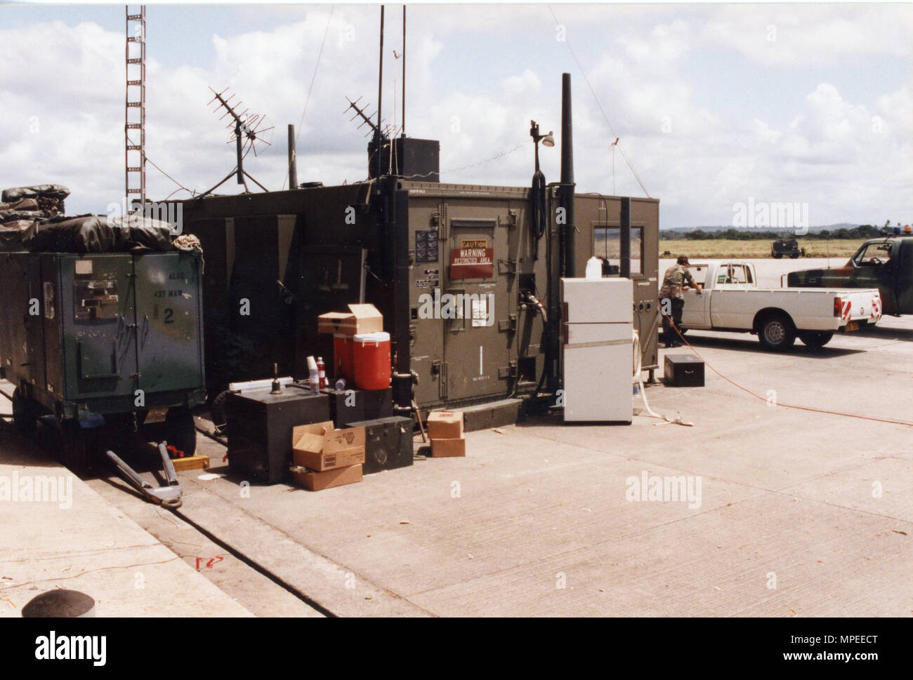 LANDING STRIP WITH RESTRICTED BUILDING Stock Photo - Alamy
