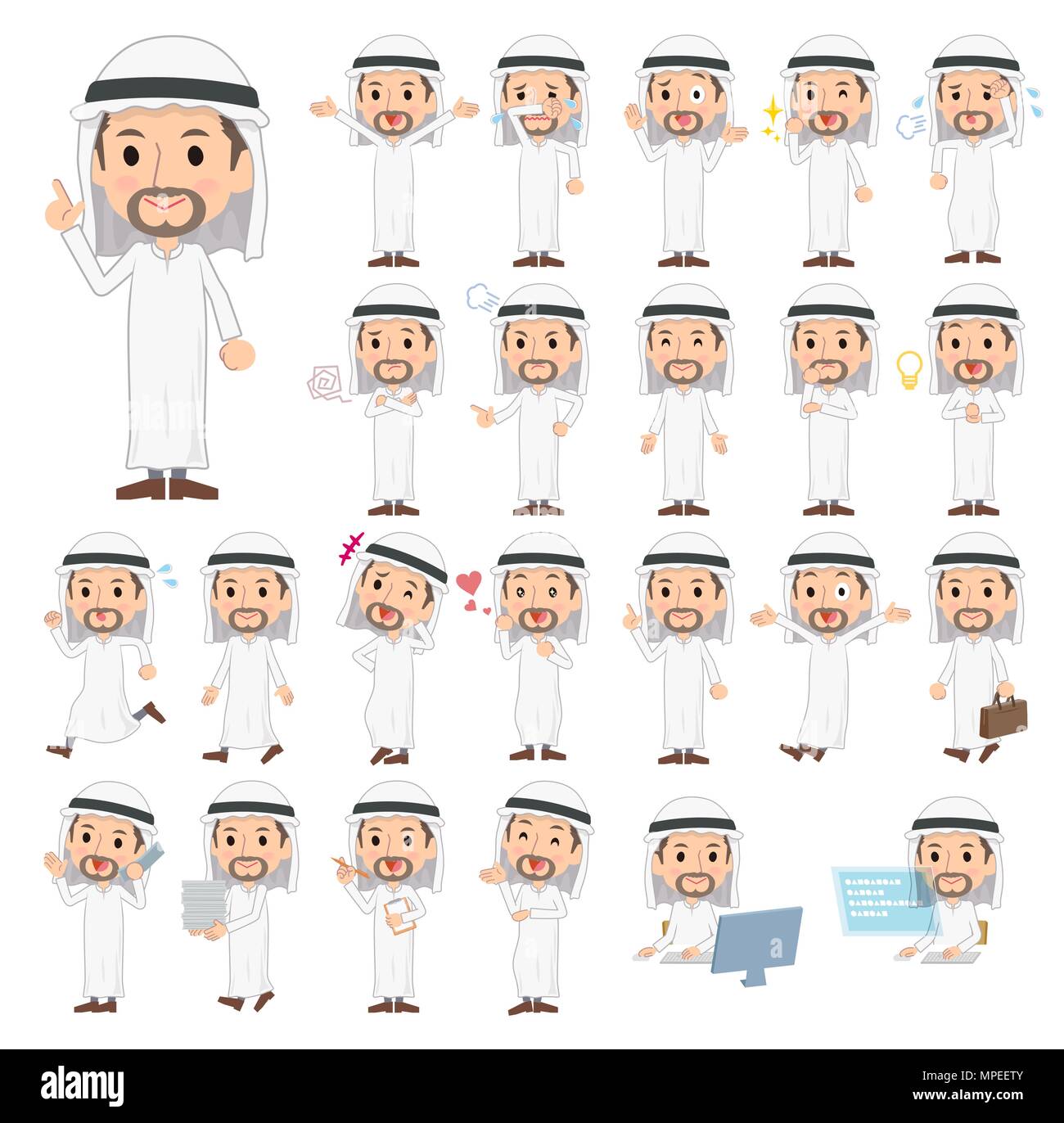 Kandura saudi arabia Stock Vector Images - Alamy