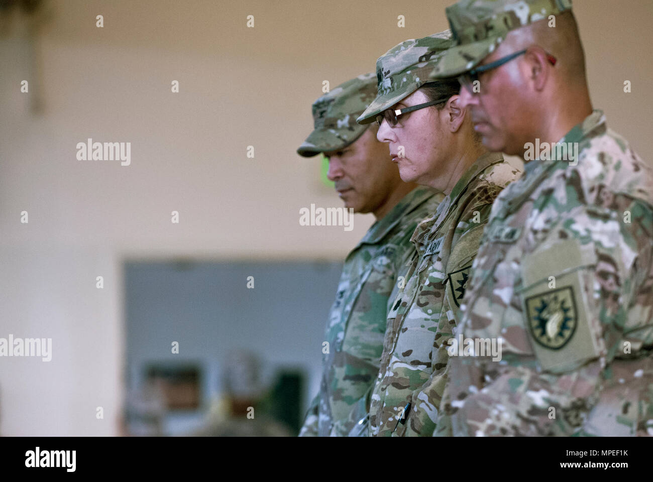 Col. Julian H. Bond, commander of the 224th Sustainment Brigade, Lt ...