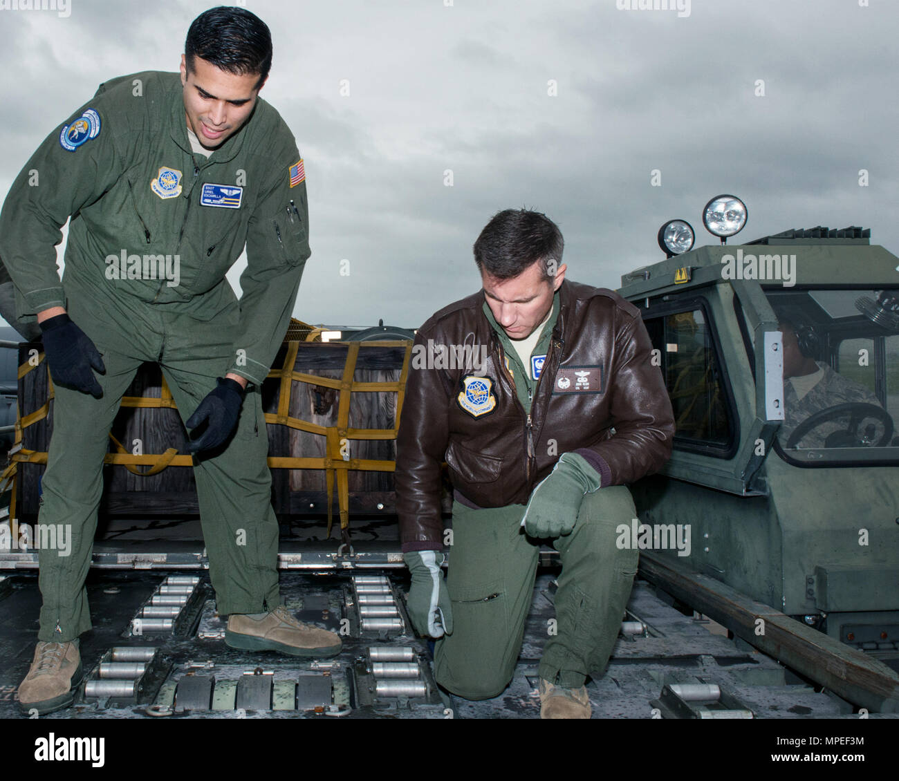 U.S. Air Force Staff Sgt. Uriel Escamilla with the 6th, Air Refueling ...