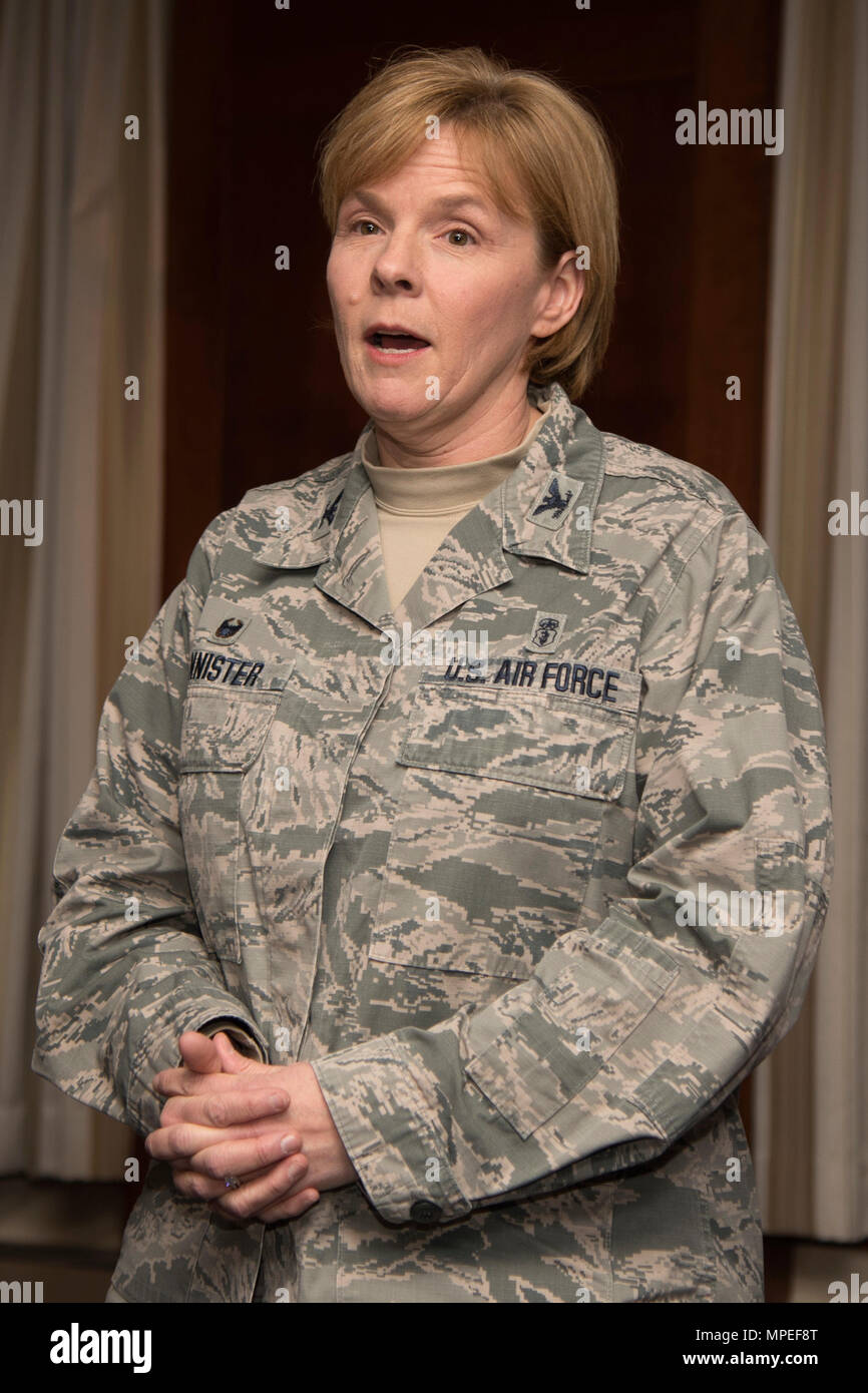 Col. Sharon Bannister, 79th Medical Wing commander, introduces the ...