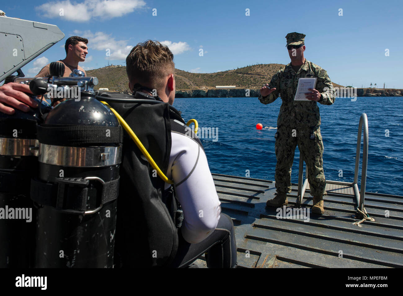 Senior Chief Construction Mechanic Steve Walters, assigned to ...
