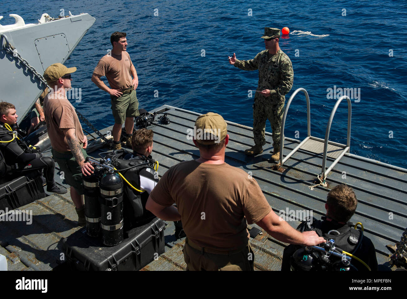 Senior Chief Construction Mechanic Steve Walters, assigned to ...